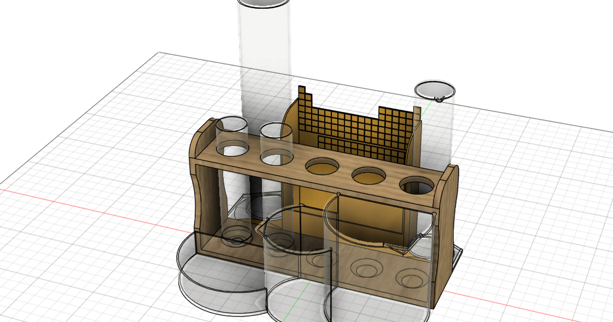 Science Desk Organizer by DrDunphy | Download free STL model ...