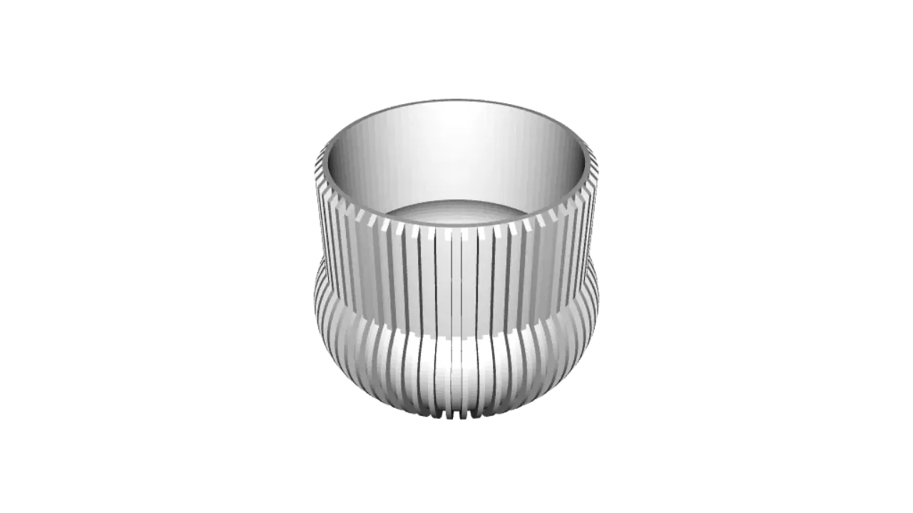 Modern Planter Round by Jimmy3D | Download free STL model | Printables.com