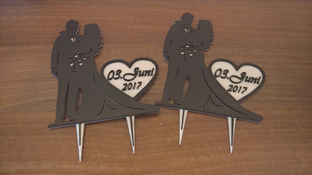 Wedding Cake Topper by NatroN | Download free STL model | Printables.com