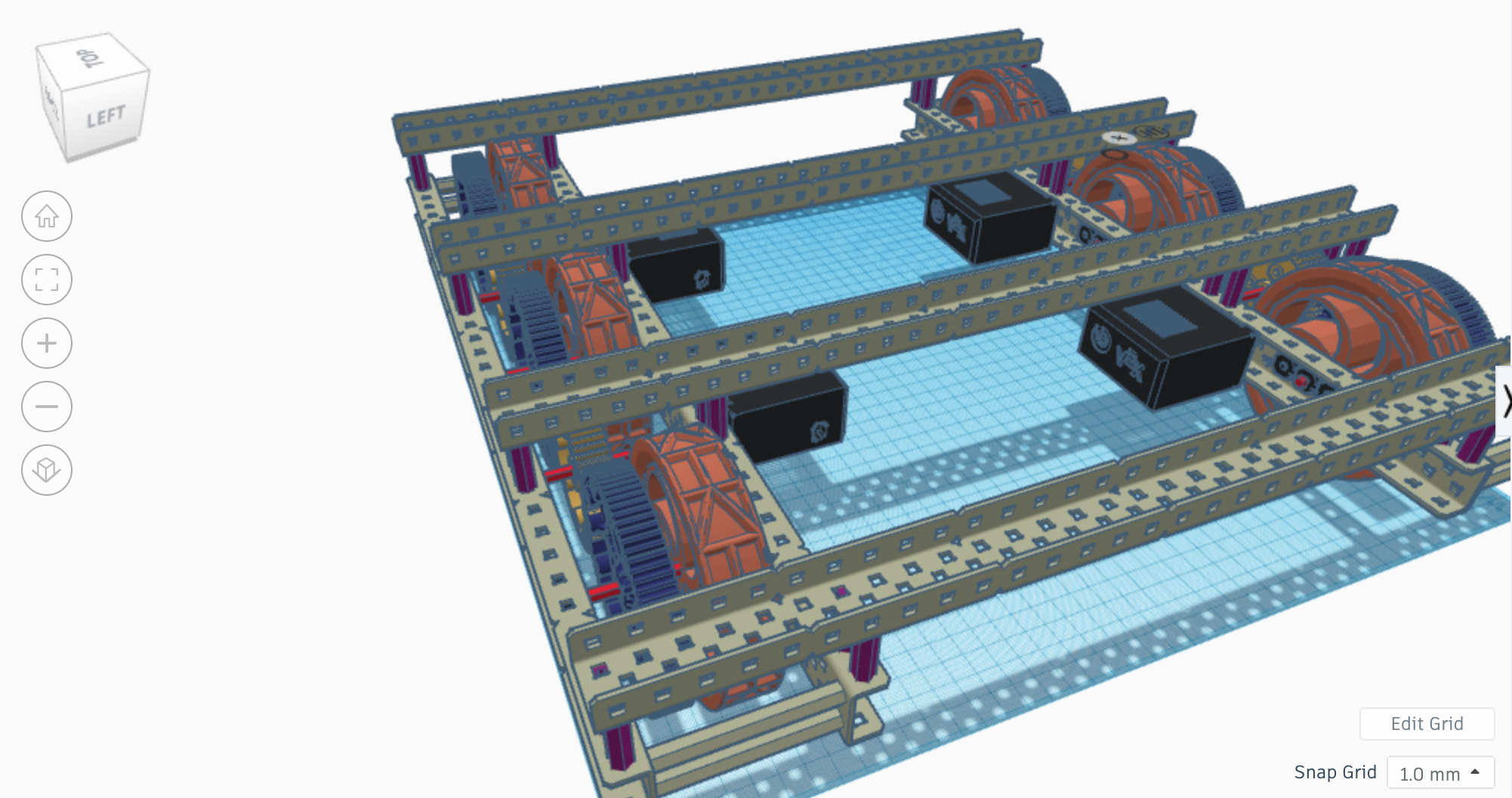 updated gear ratio for vex chassis by maker226 | Download free STL ...