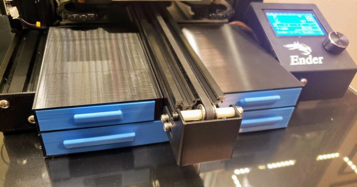 Creality Ender 3 Pro- Dual Double Drawers por raptor1jec | Descargar ...
