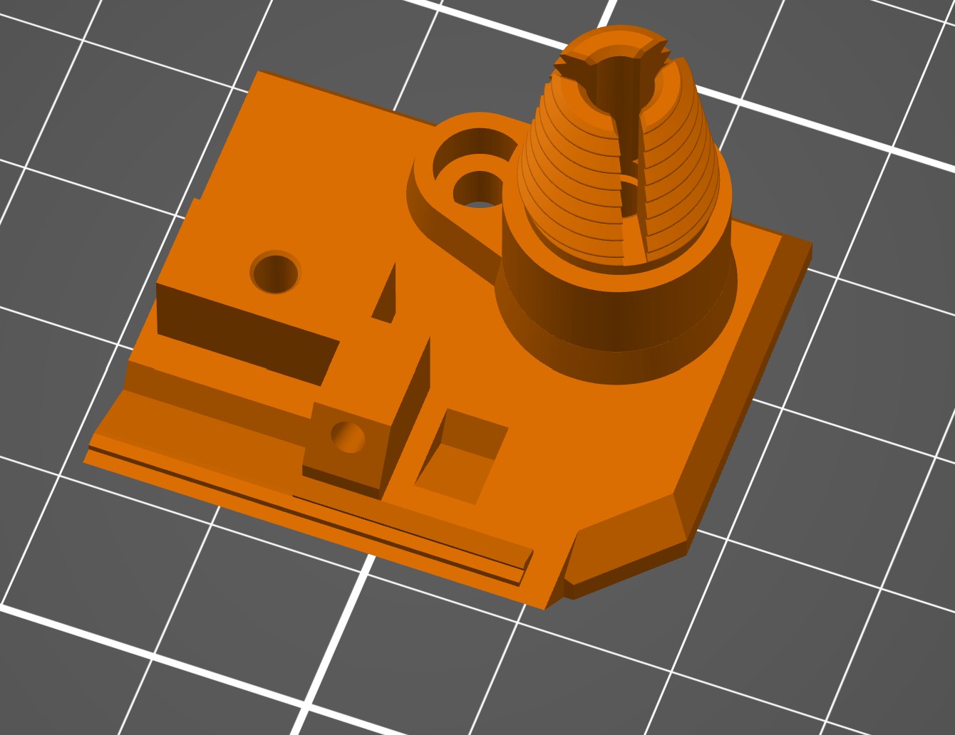 MMU2 Selector Plate with integrated tapered thread PTFE coupler ...