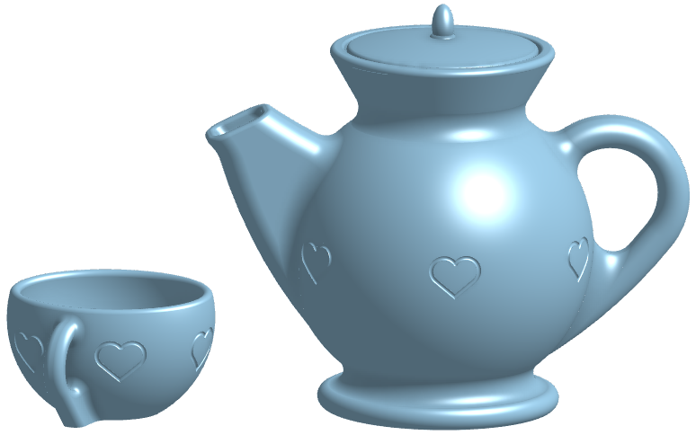 Teapot Set by Amitkey9 | Download free STL model | Printables.com