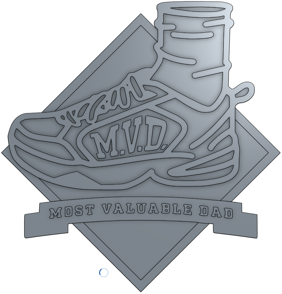 Most Valuable Dad Award v1 by Amitkey9 | Download free STL model ...