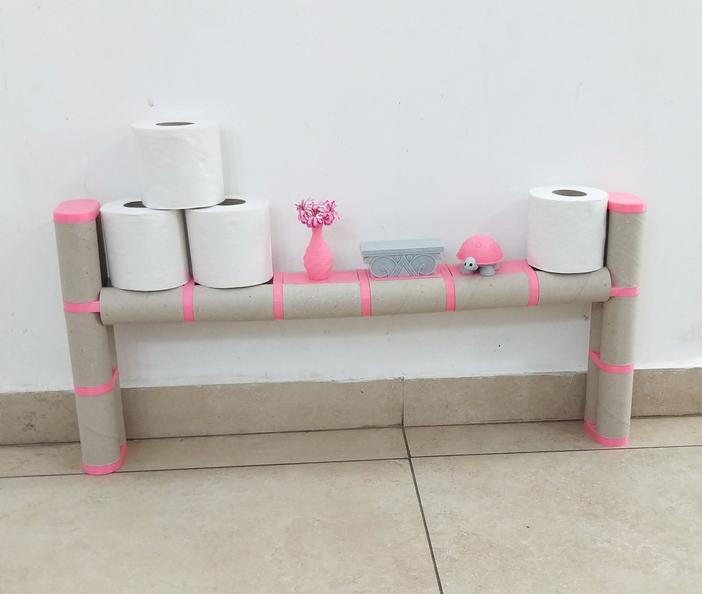 Modular toilet paper roll furniture by reut moses | Download free STL ...