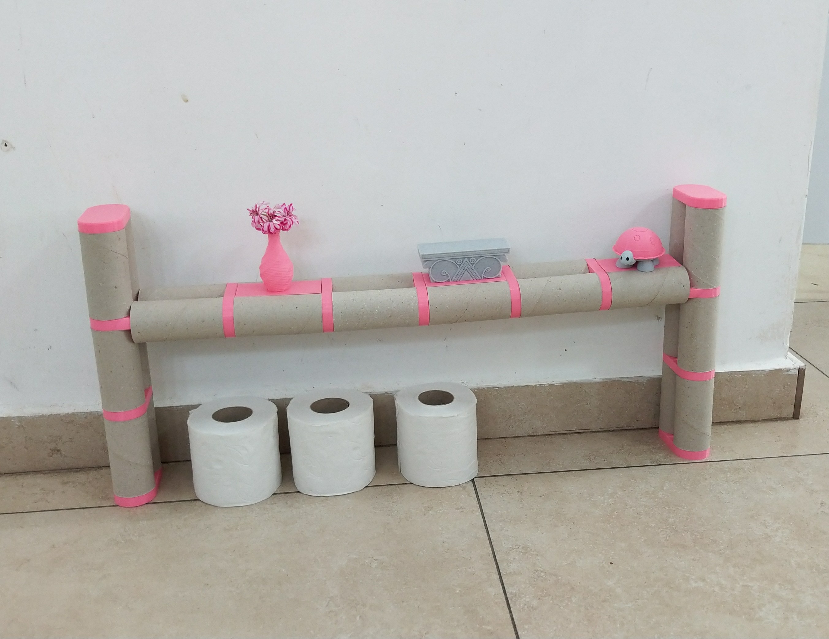 Modular toilet paper roll furniture by reut moses | Download free STL ...