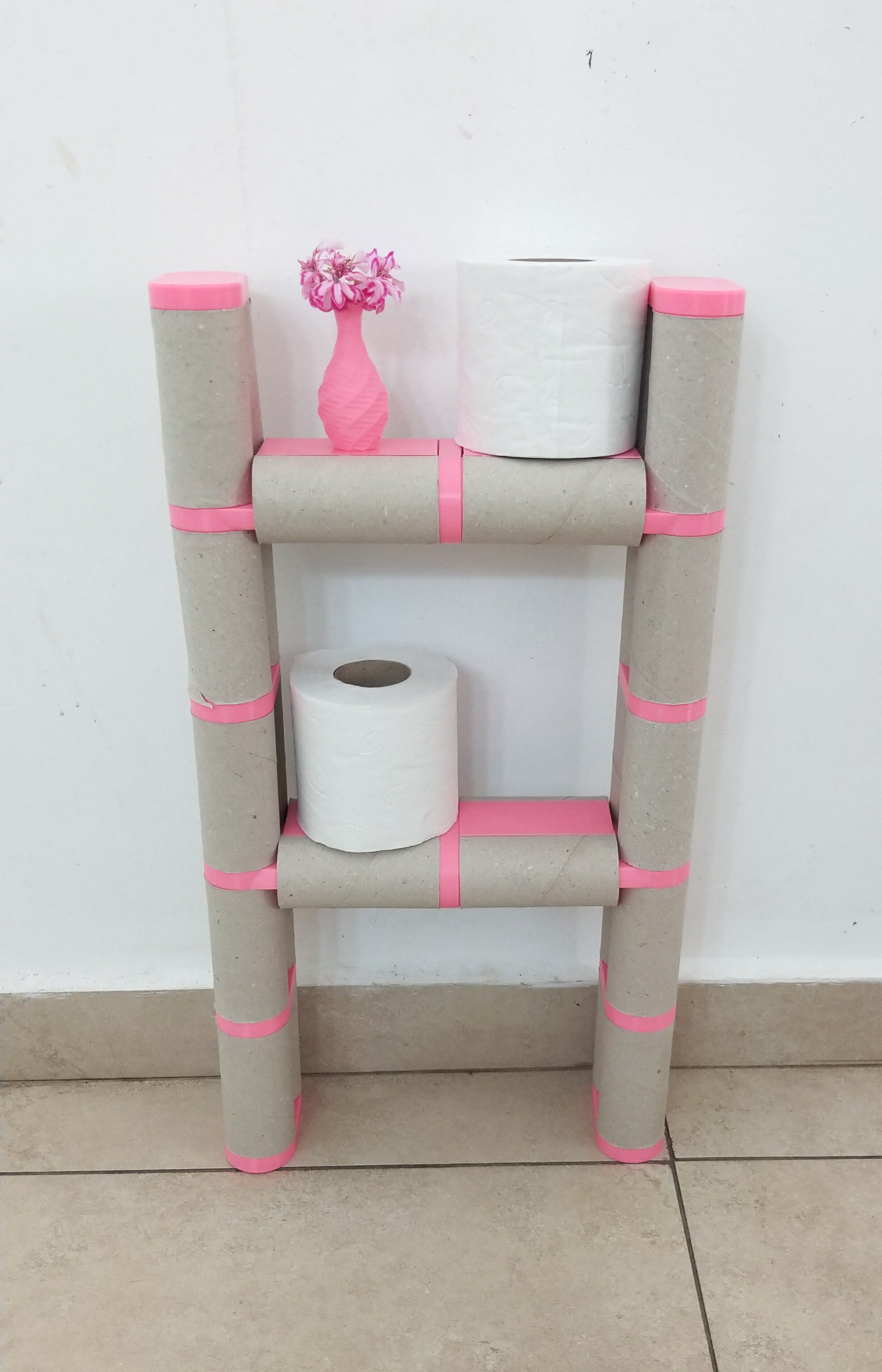 Modular toilet paper roll furniture by reut moses | Download free STL ...