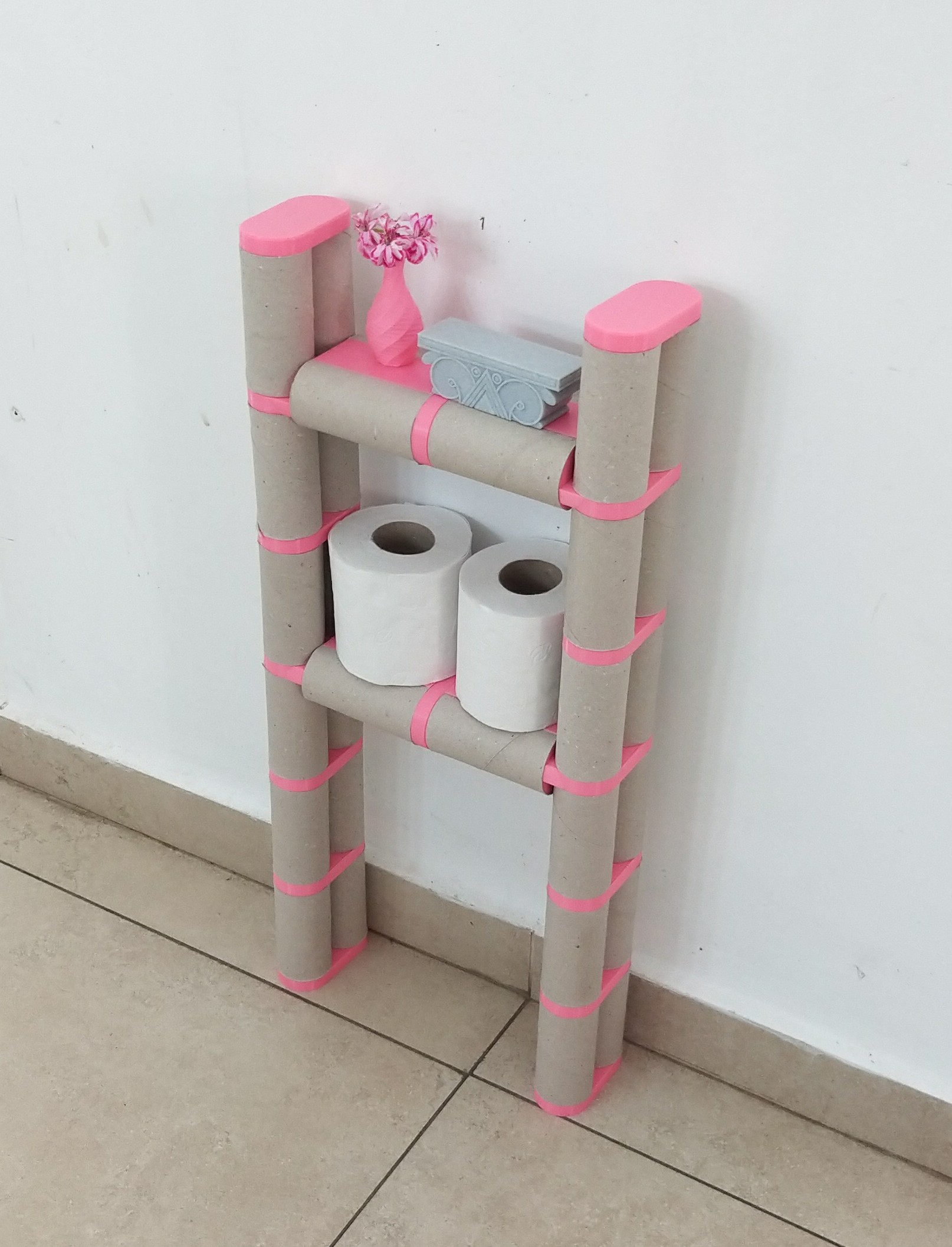 Modular toilet paper roll furniture by reut moses | Download free STL ...