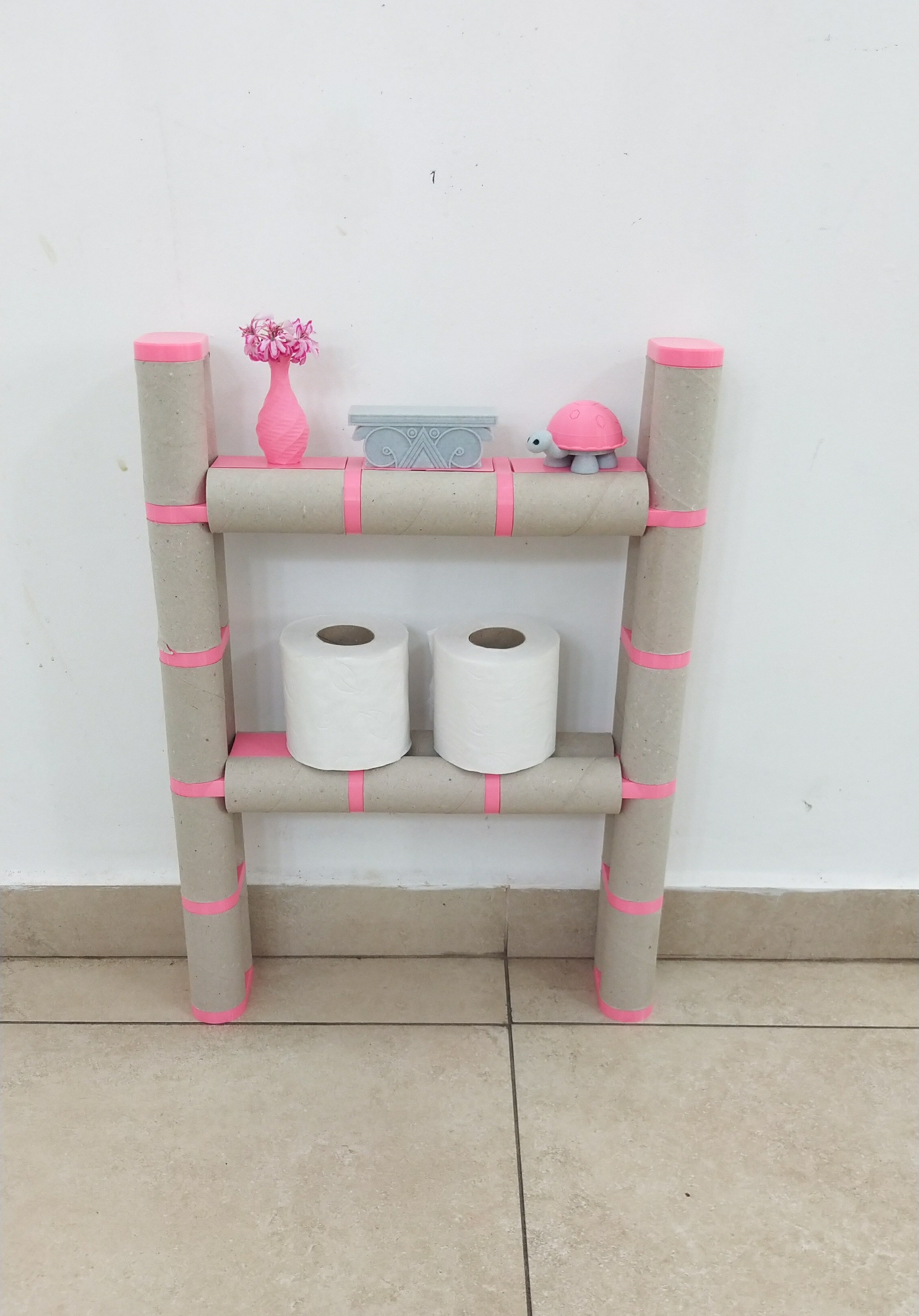 Modular toilet paper roll furniture by reut moses | Download free STL ...