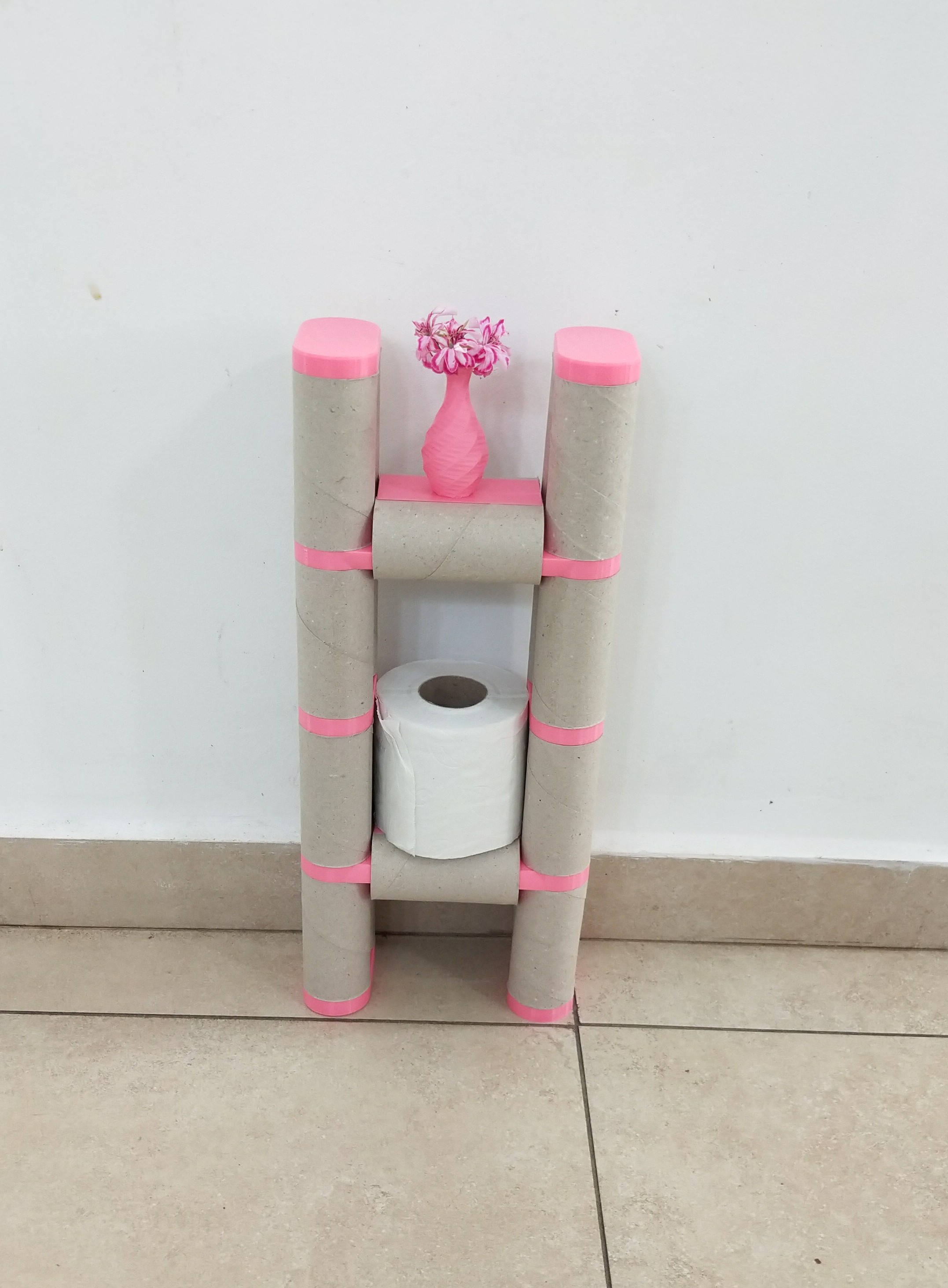Modular toilet paper roll furniture by reut moses | Download free STL ...