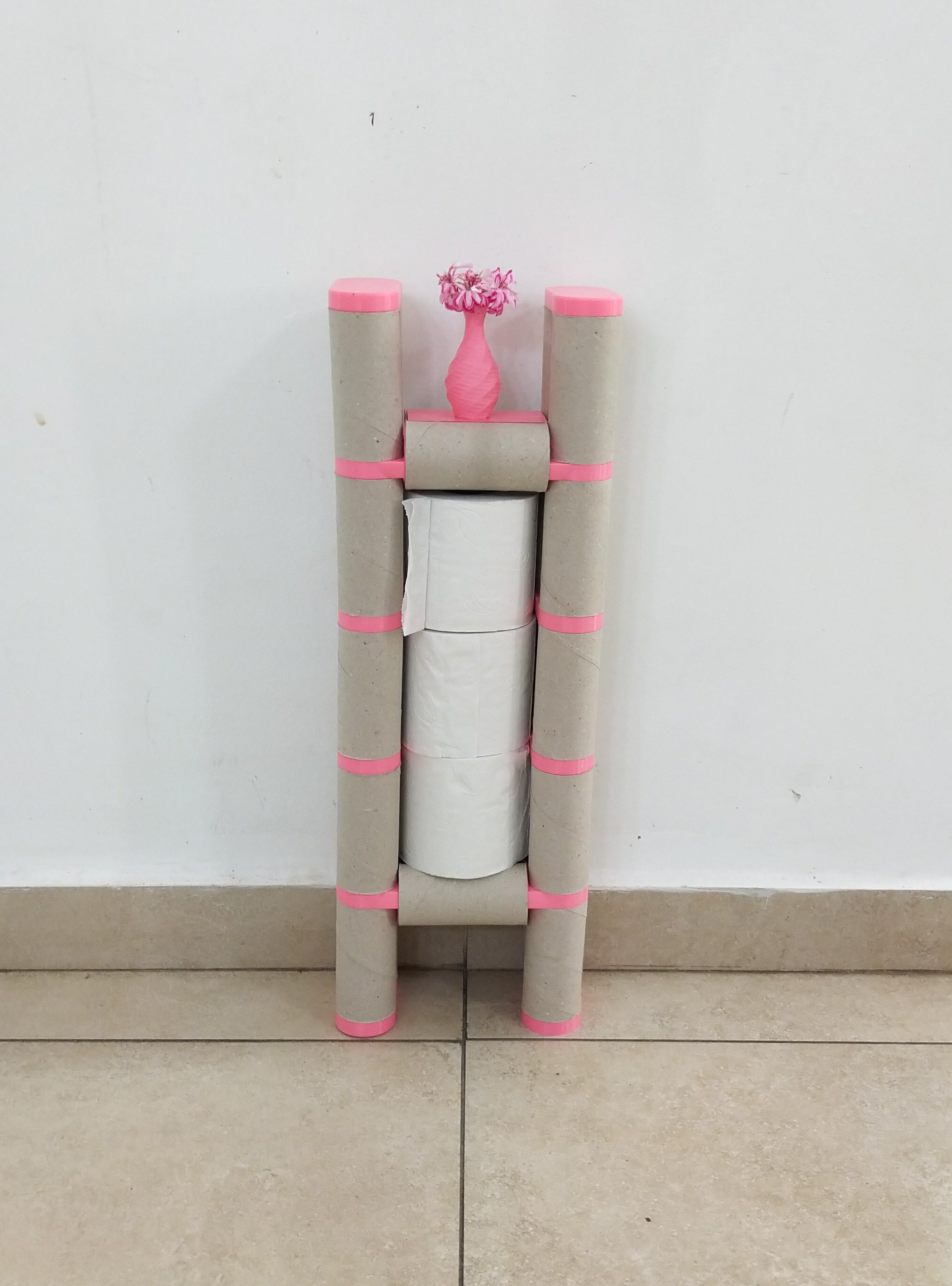 Modular toilet paper roll furniture by reut moses | Download free STL ...