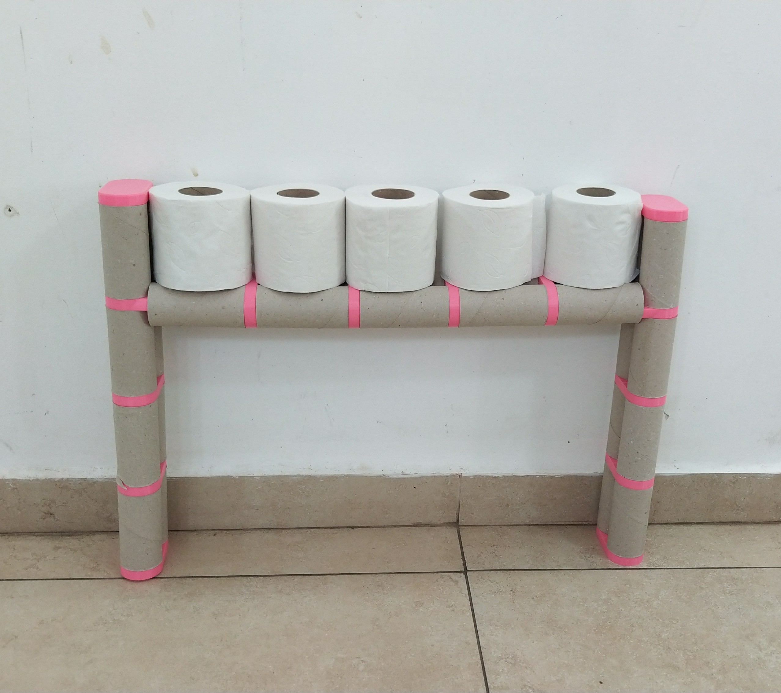 Modular toilet paper roll furniture by reut moses | Download free STL ...