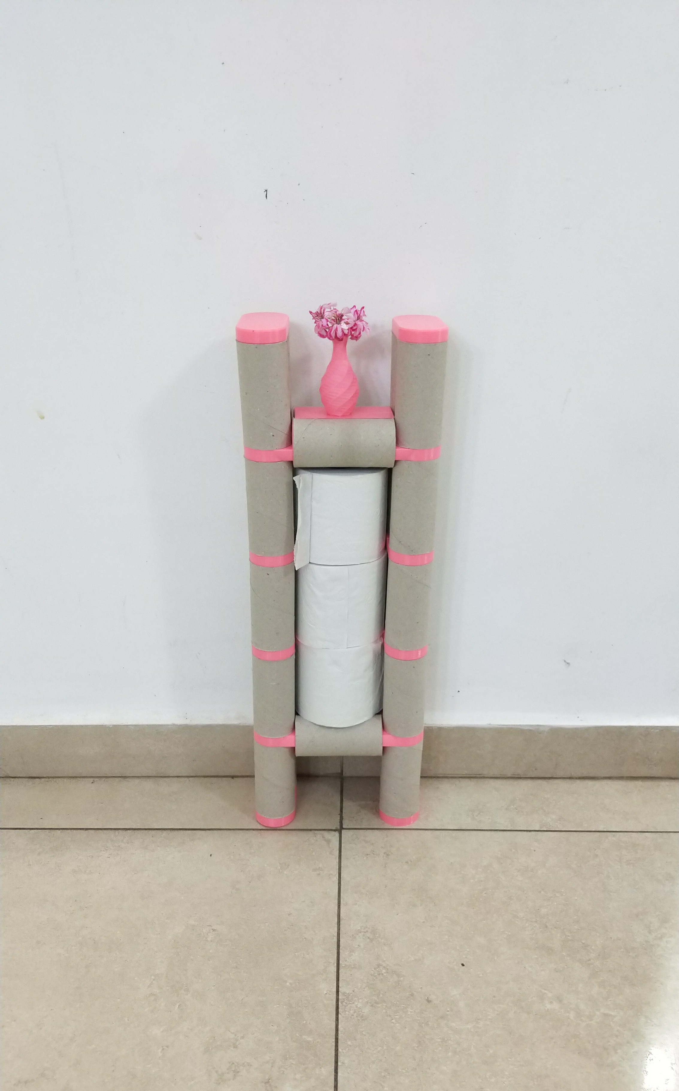 Modular toilet paper roll furniture by reut moses | Download free STL ...