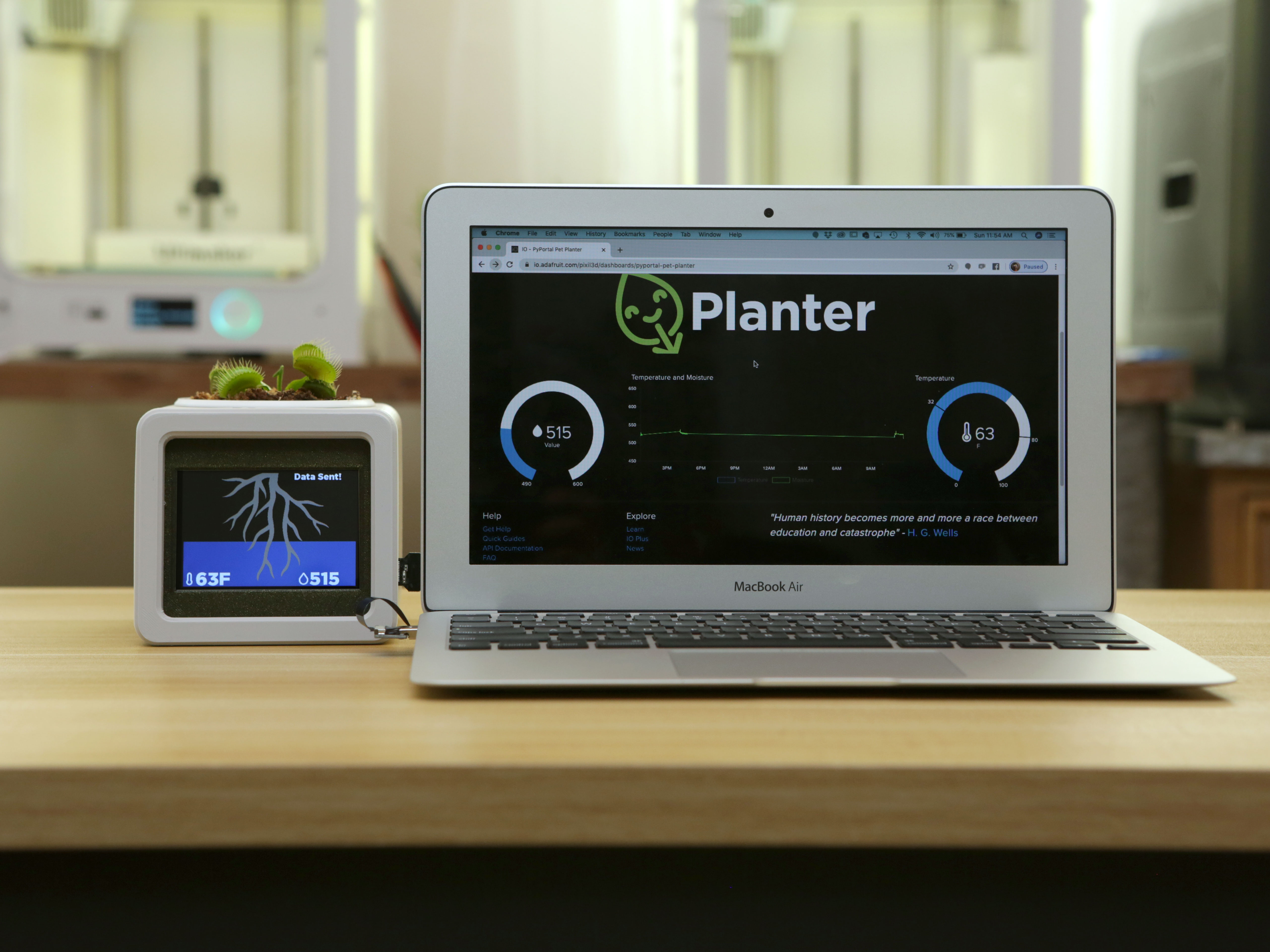IOT Smart Pet Planter by Adafruit | Download free STL model ...