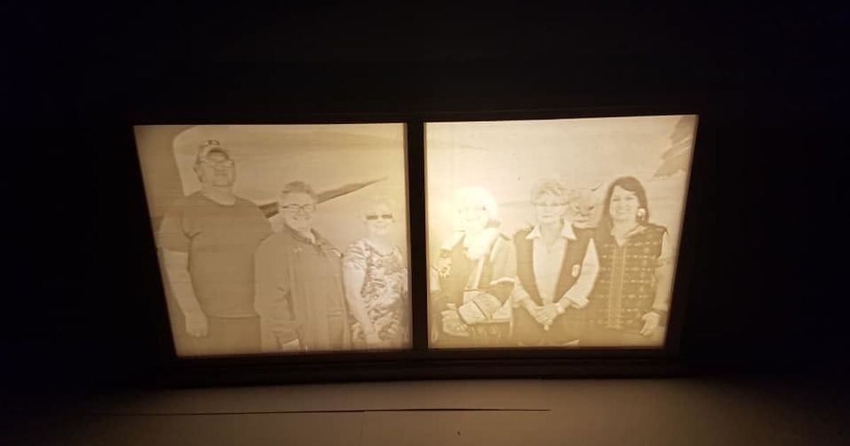 2 panel lithophane box by U-N-I 3D Print | Download free STL model ...