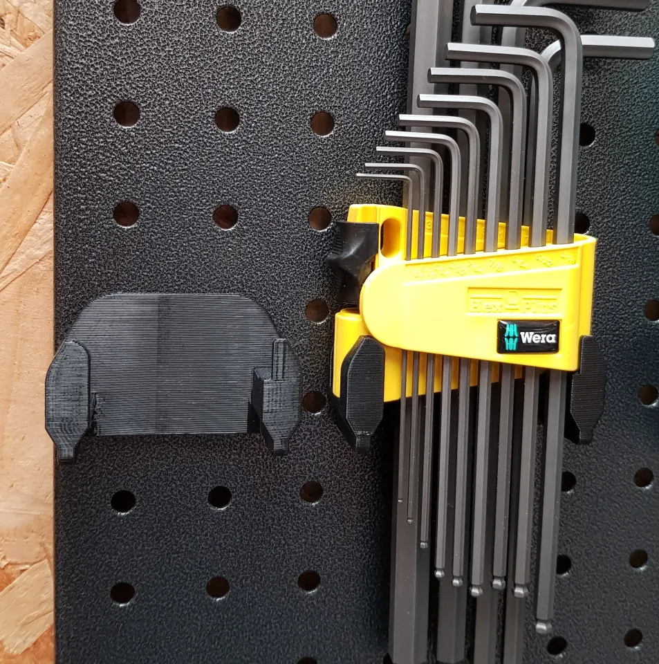 Wera Allen Key Hex Key Set Pegboard Holder (9 Piece & 13 Piece Versions ...