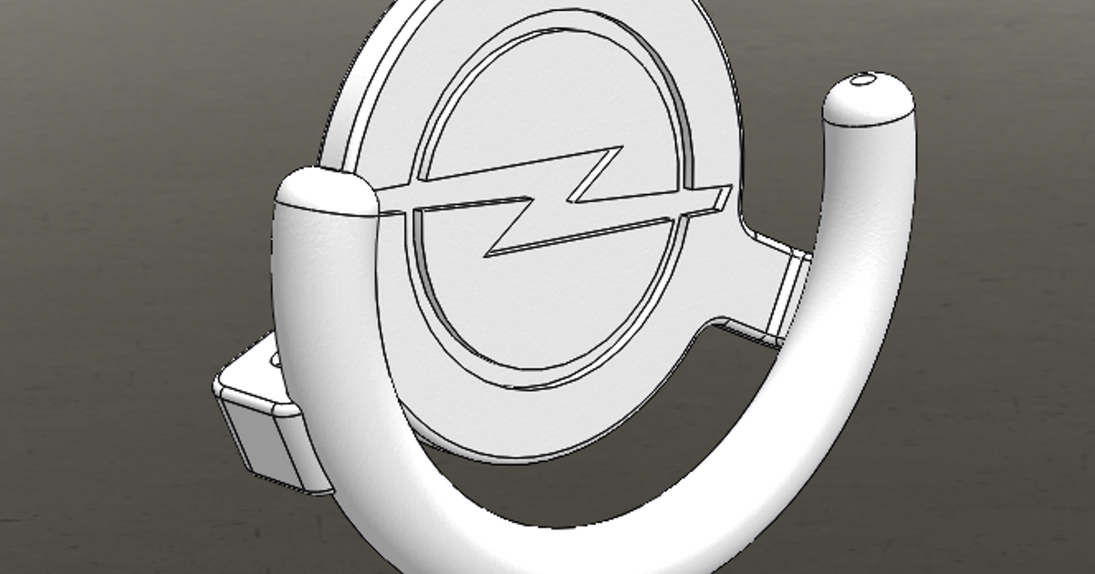 Popsocket Holder with Opel logo by Jonneha | Download free STL model ...