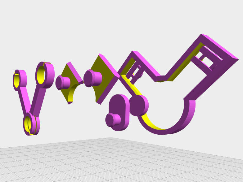 Kinetic Extruder Visualizer Engine by knickers | Download free STL ...