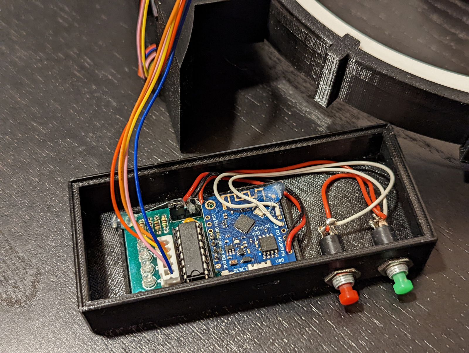 D1 mini V3.0 ESP8266 case for the "Hollow Clock 3" by Shiura by Markus ...