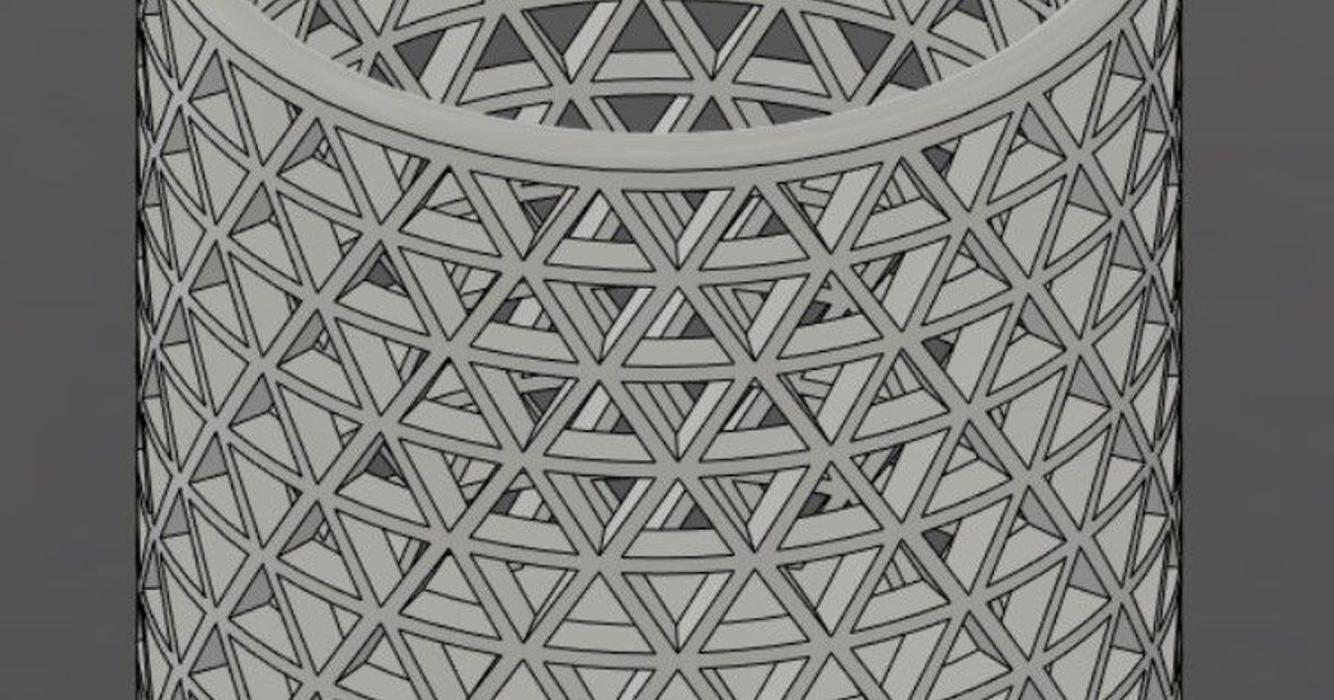 Triangle Cut Pencil Cup by notepad7 | Download free STL model ...