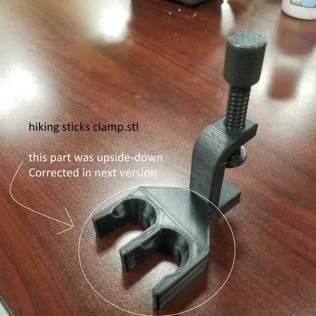 Adjustable Hiking Sticks Holder by jnewhouse24 | Download free STL ...
