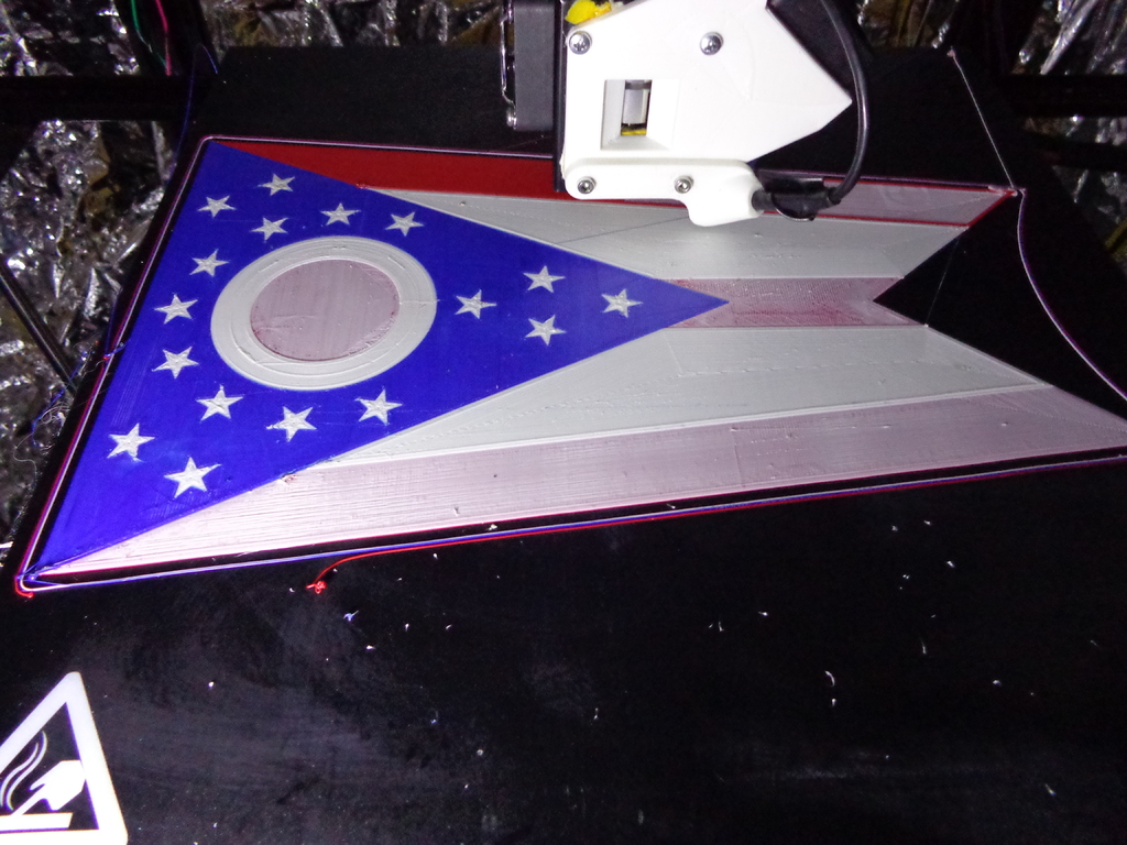Flag of U.S. State of Ohio by GallaghersArt | Download free STL model ...