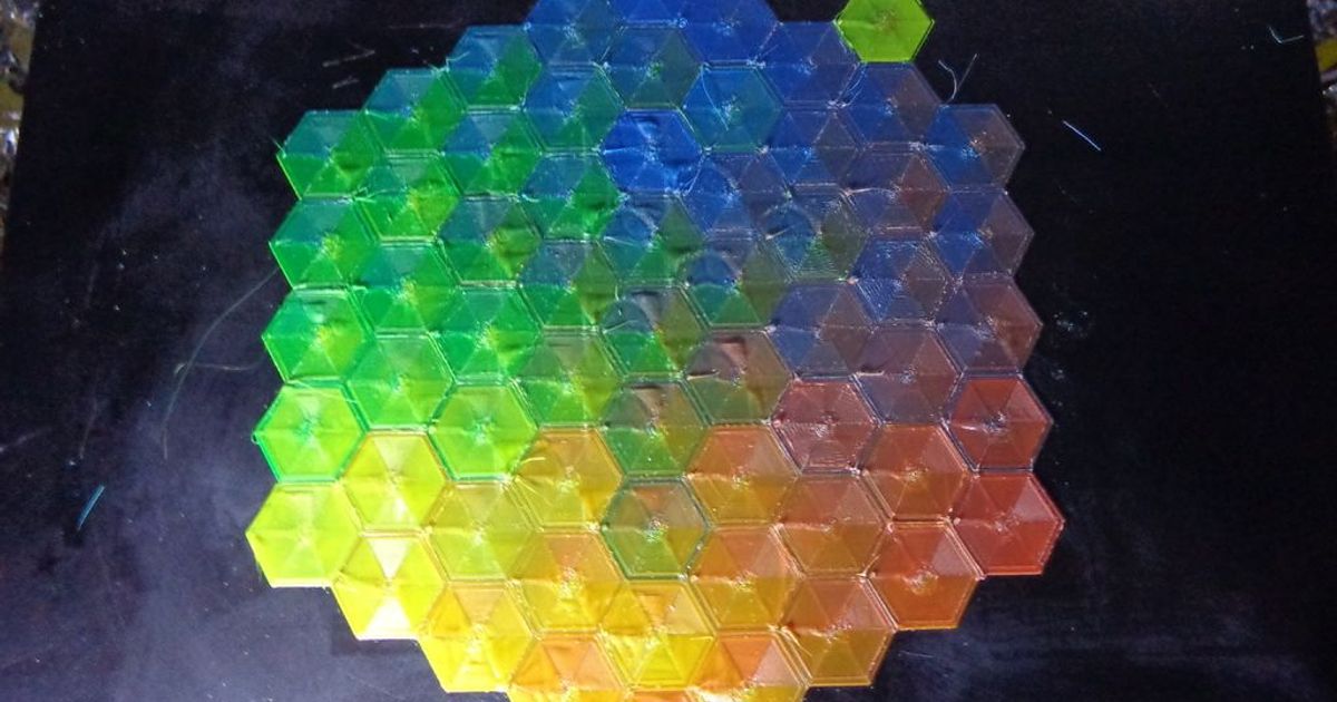 3in1 Color Wheel with 61 Different Colors in single print by ...