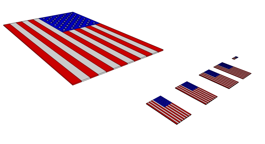 US Flag by GallaghersArt | Download free STL model | Printables.com