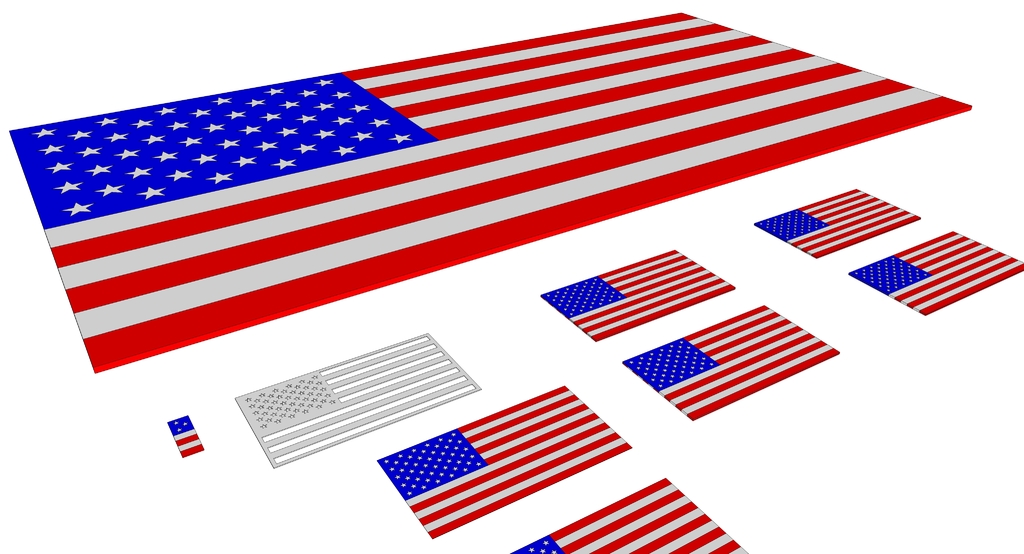 US Flag by GallaghersArt | Download free STL model | Printables.com