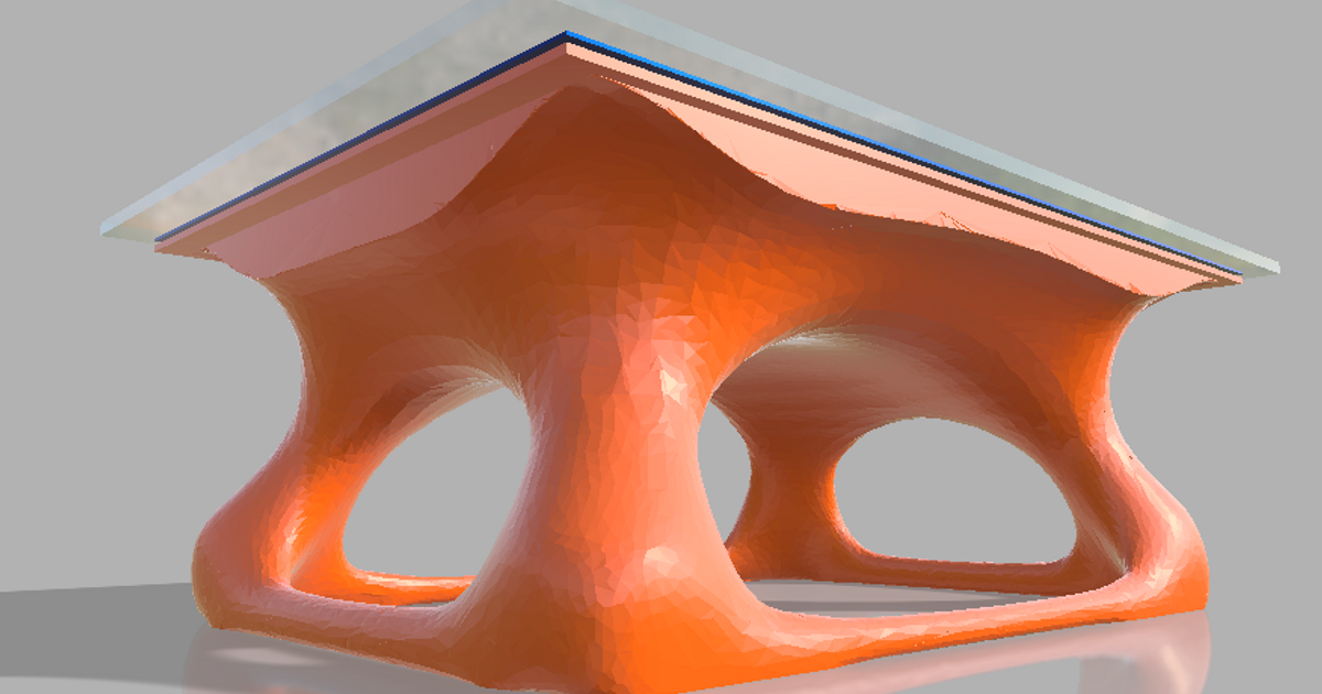Topology Optimized Table by fady | Download free STL model | Printables.com