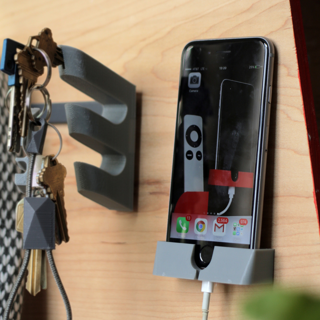 iPhone 6, 6S and 6+ wall dock by 3DBrooklyn | Download free STL model ...