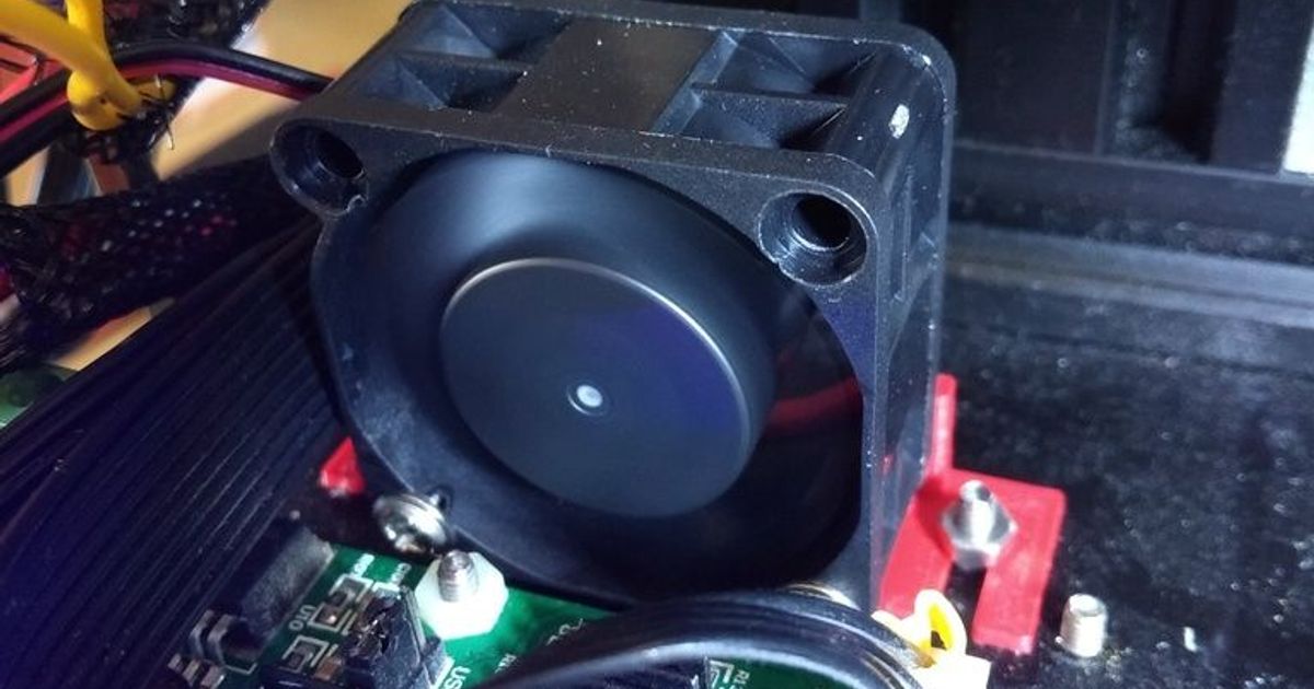 Creality Ender 2 case fan bracket by Joon Chor | Download free STL ...