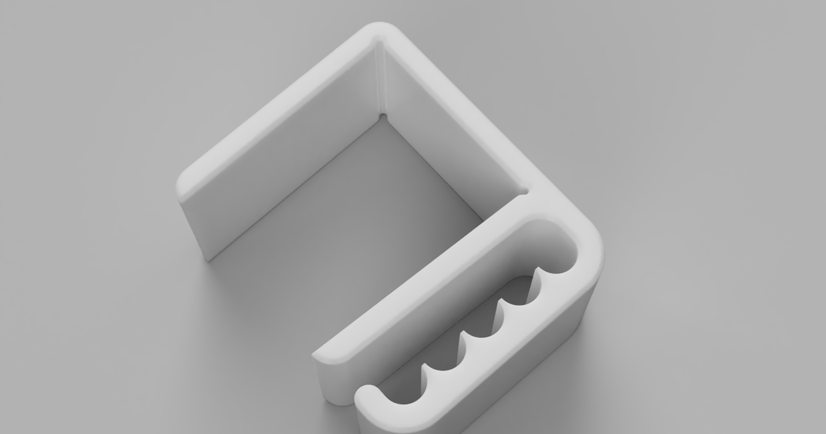 Simple Desk Cable Clip by mkoistinen | Download free STL model ...