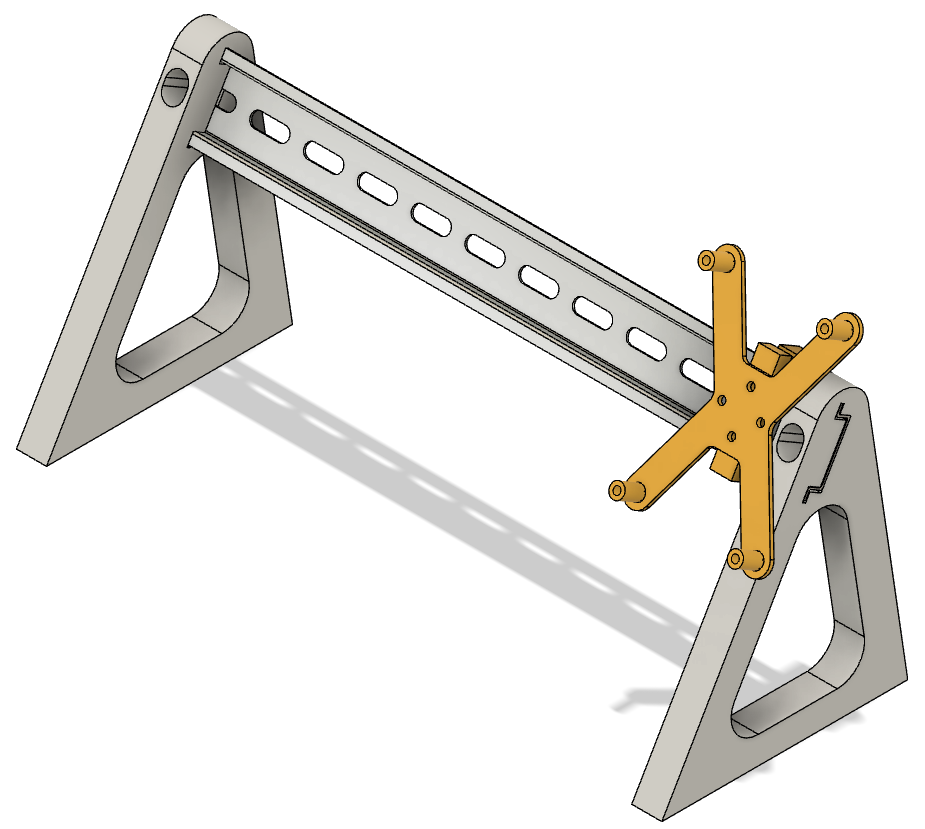 DIN rail clip by Nakapan | Download free STL model | Printables.com