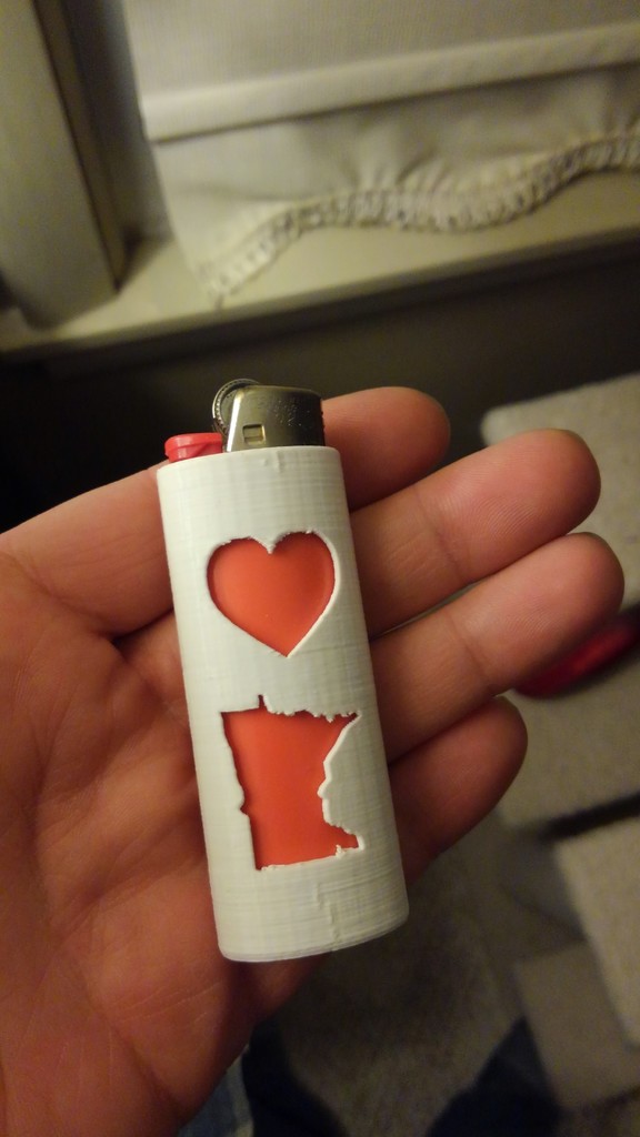 MN Cutout Lighter Case v2 by karlexceed | Download free STL model ...