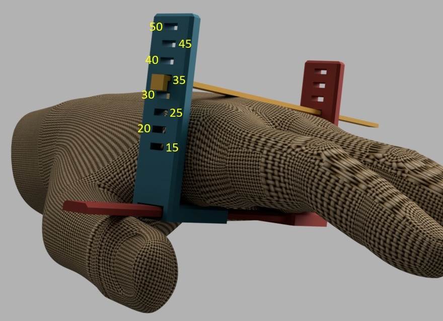 Palm Loop Measurement Tool by Volksswitch | Download free STL model ...