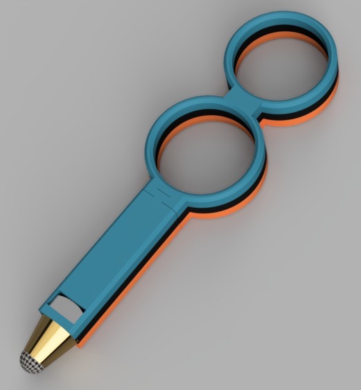 Customizable 6th Finger/Toe Stylus by Volksswitch | Download free STL ...