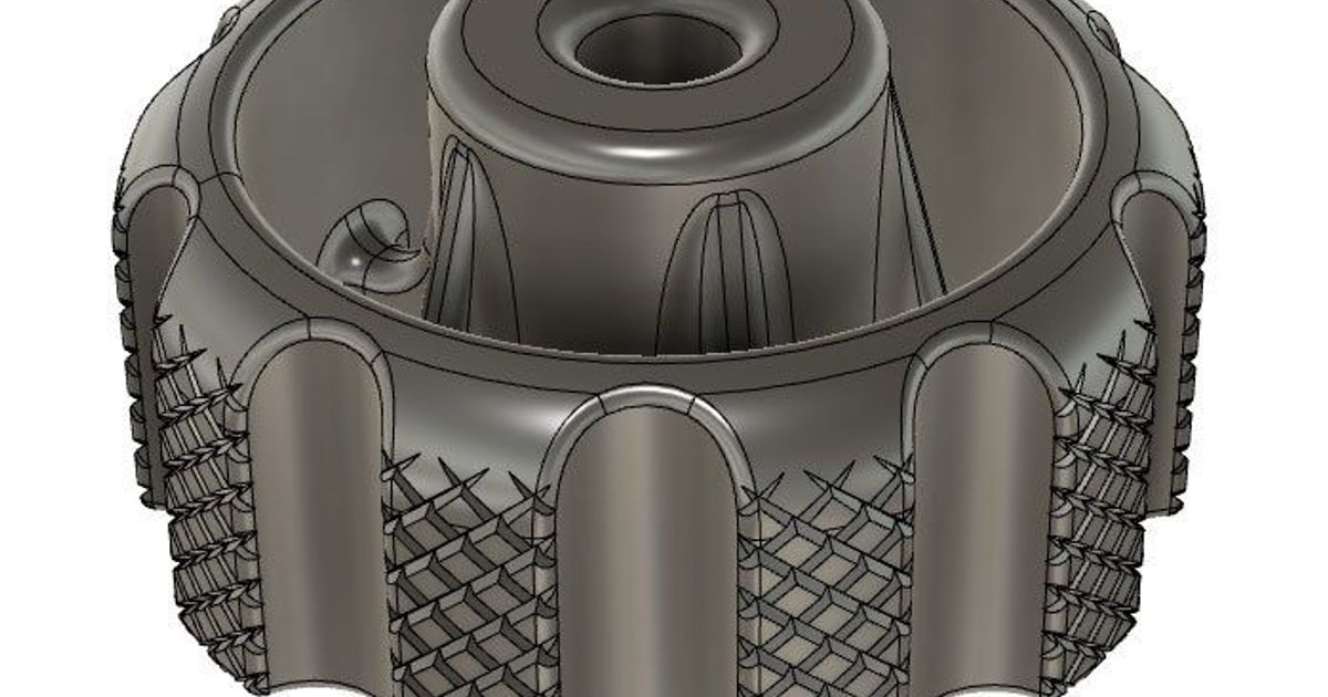 M4 Knurled Bed Leveling Knob for Ender 3 (Parametric Fusion 360) by scaryPug | Download free STL ...