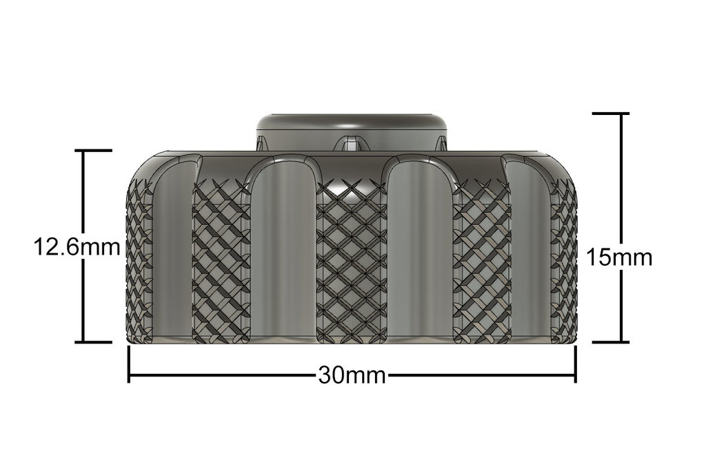 M4 Knurled Bed Leveling Knob for Ender 3 (Parametric Fusion 360) by scaryPug | Download free STL ...