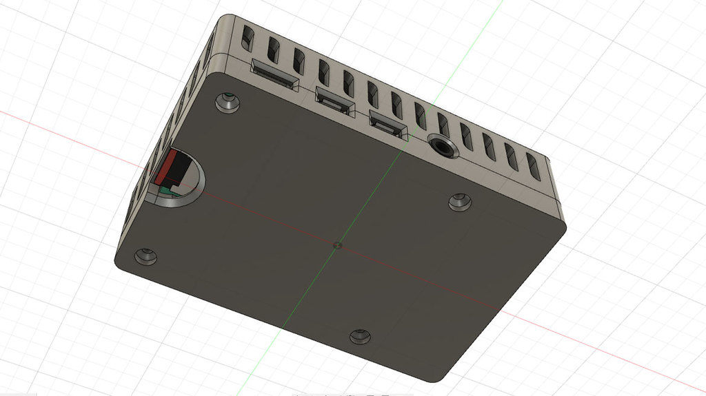 Parametric Raspberry Pi 4B Case (30mm fan) with vertical stand by ...