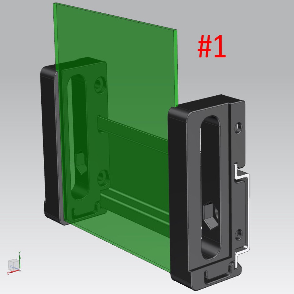 PCB DIN rail mount by unwohlpol | Download free STL model | Printables.com