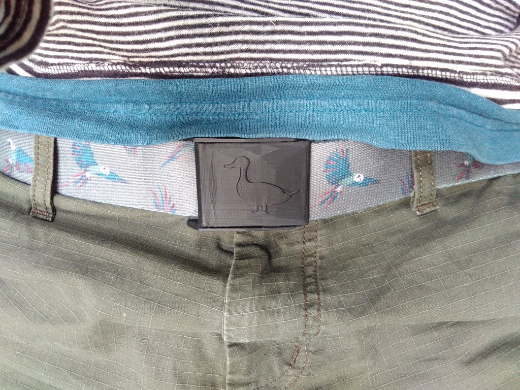 duck belt buckle (duckle) by unwohlpol | Download free STL model ...