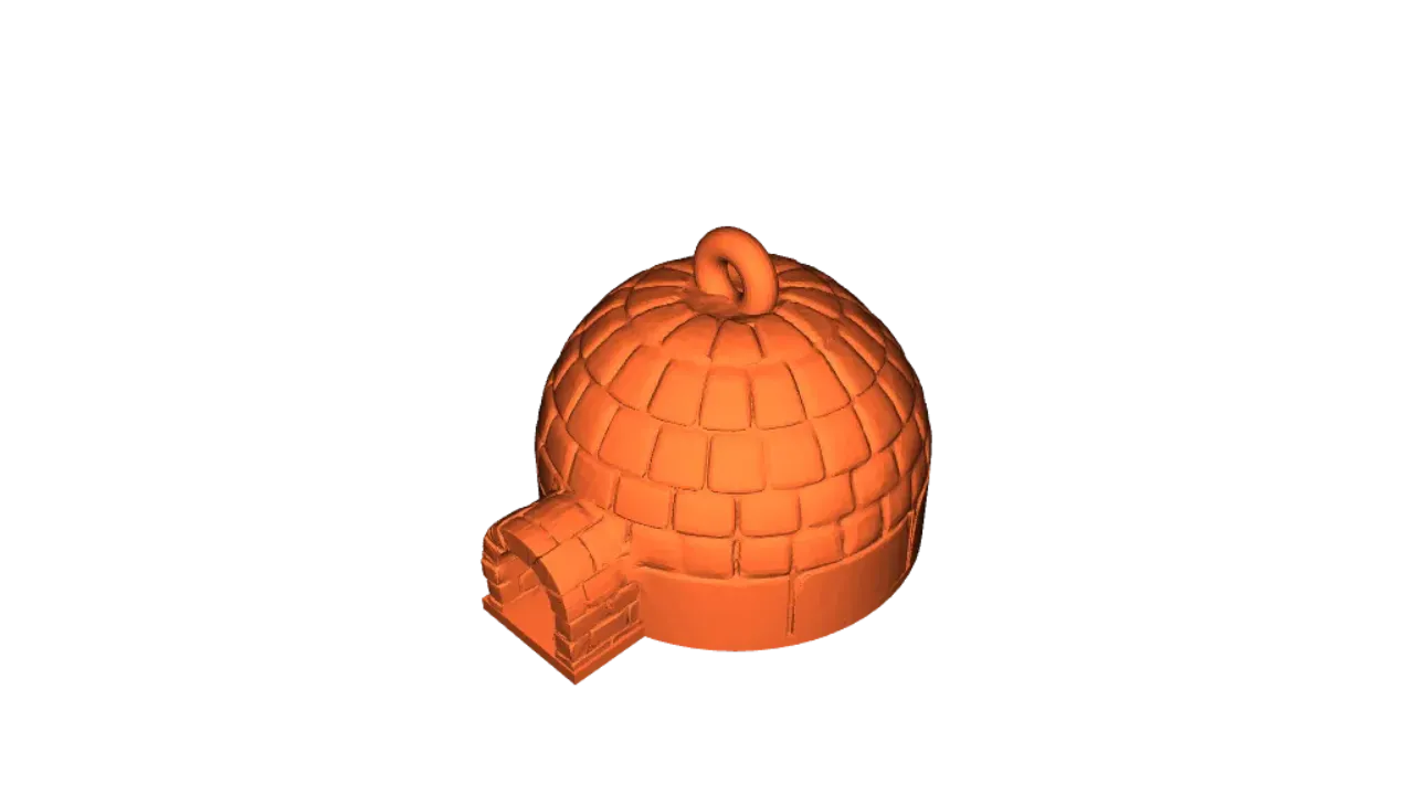 Igloo Ornament by Stoo | Download free STL model | Printables.com