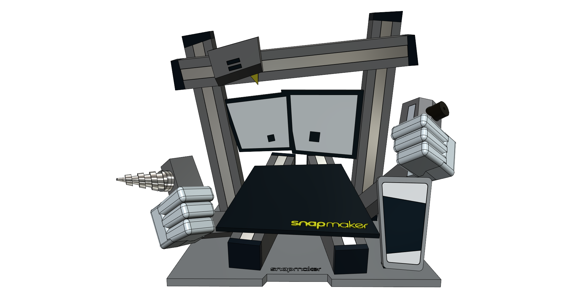 Snapmaker - SnapMate by neil3dprints | Download free STL model ...