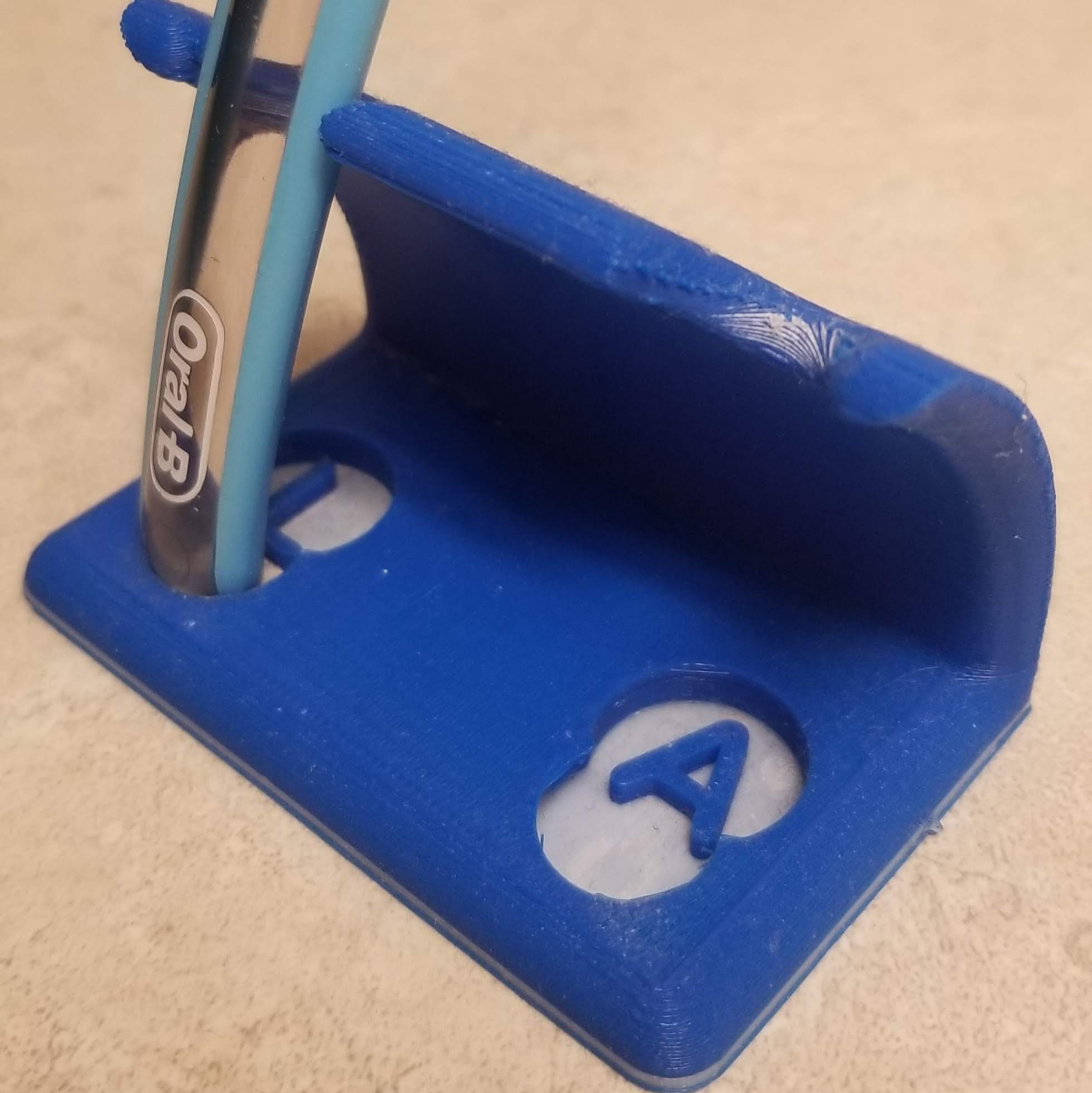 Custom Toothbrush Holder Stand by liamriddell | Download free STL model ...