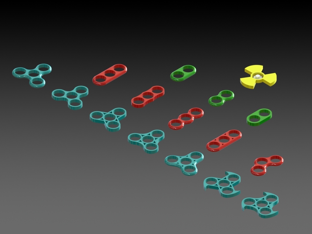 16 Fidget Spinners by liamriddell | Download free STL model ...