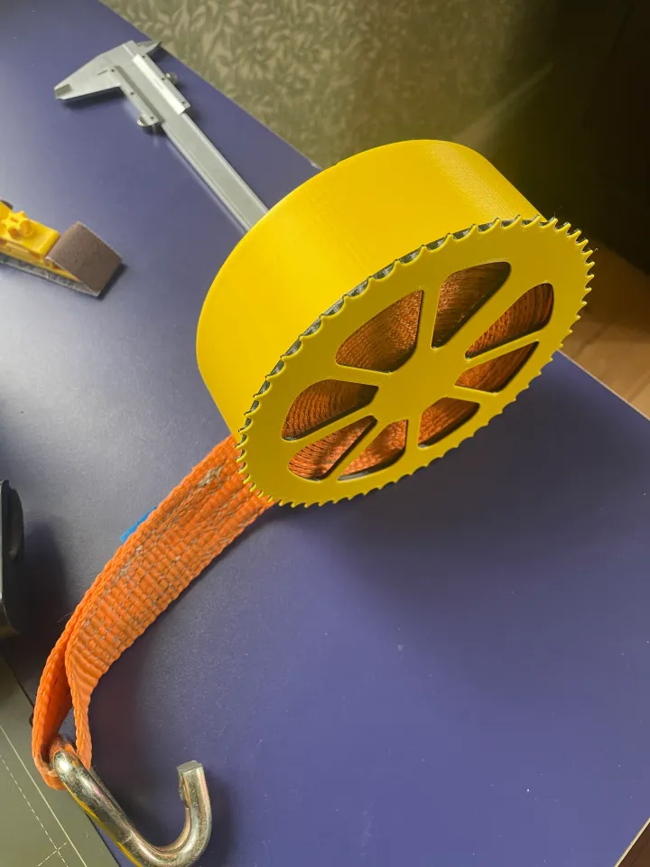 Ratchet strap winder for larger strap by clarke | Download free STL ...