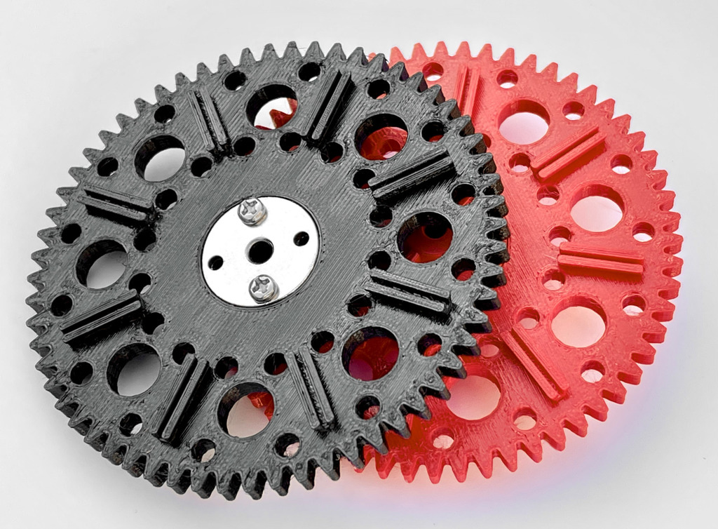 fischertechnik Gear Z20 and Z60 for metal flange coupling by Arnoud ...