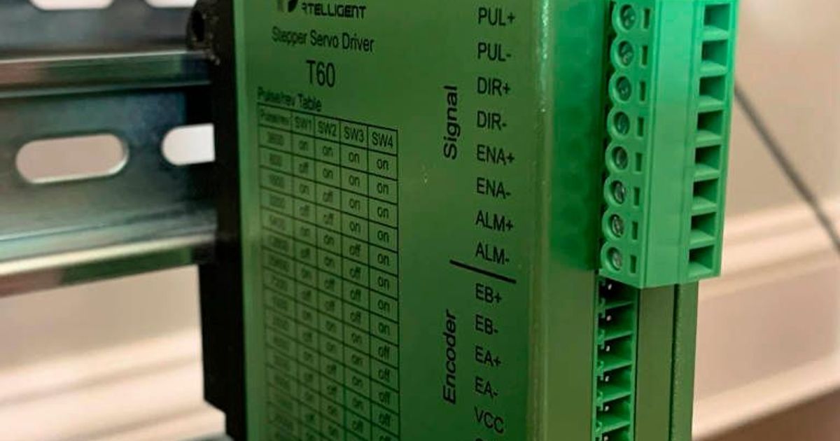 Din Rail Stepper Motor Driver Mount by NotLikeALeafOnTheWind | Download ...
