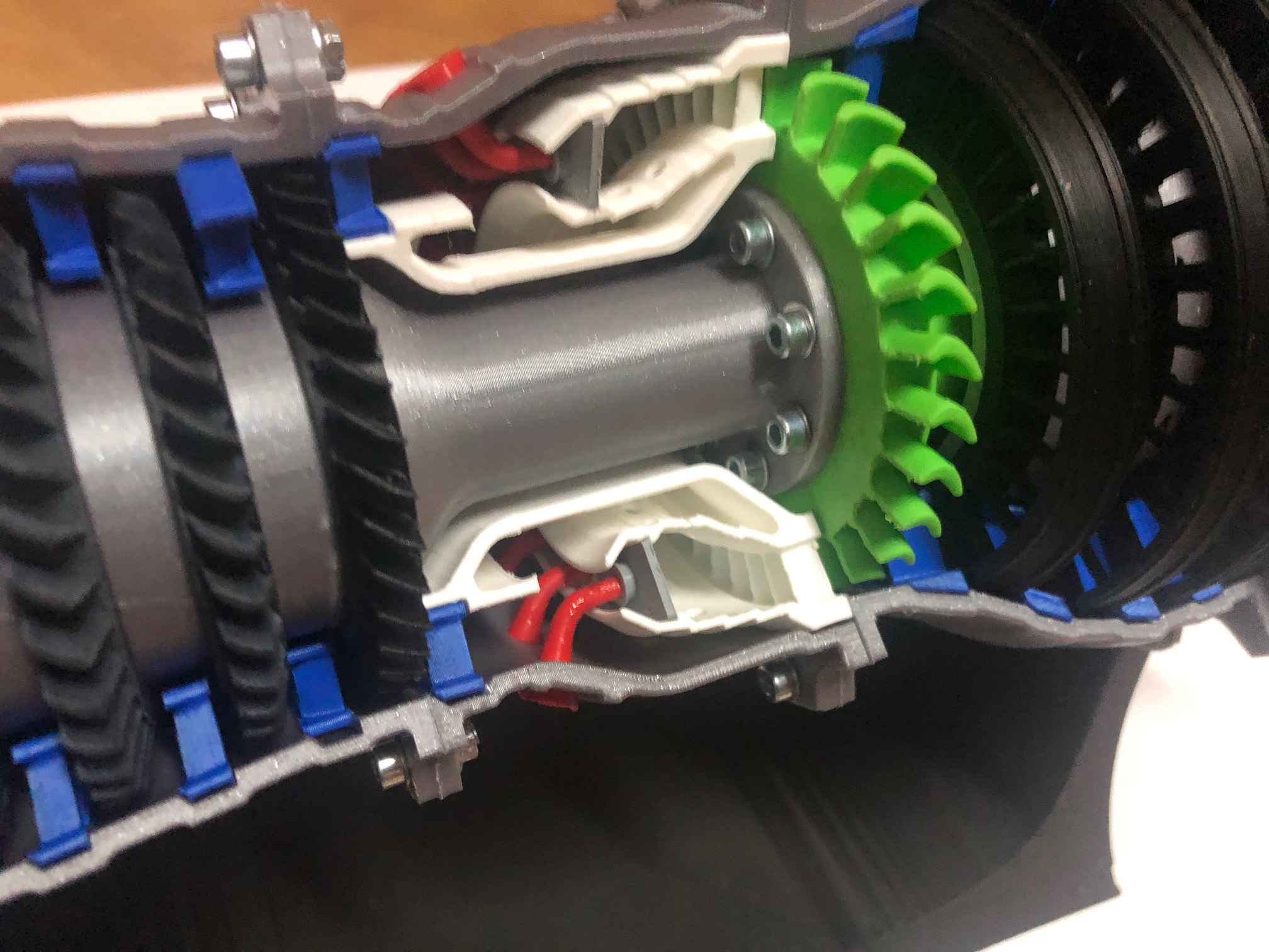 Dual Shaft, Turbo Fan Jet Engine by Netsim | Download free STL model ...